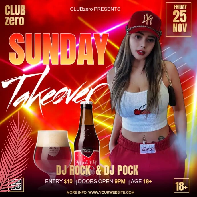 saturday club party Template | PosterMyWall