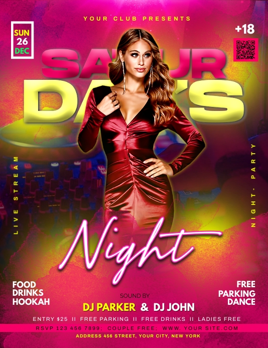 Copy of SATURDAY CLUB PARTY | PosterMyWall