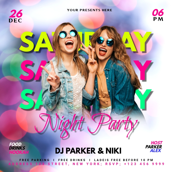 Copy of SATURDAY CLUB PARTY | PosterMyWall