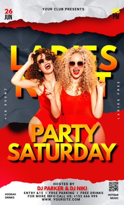 SATURDAY CLUB PARTY Template | PosterMyWall