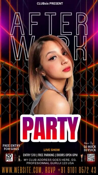 saturday club party Template | PosterMyWall