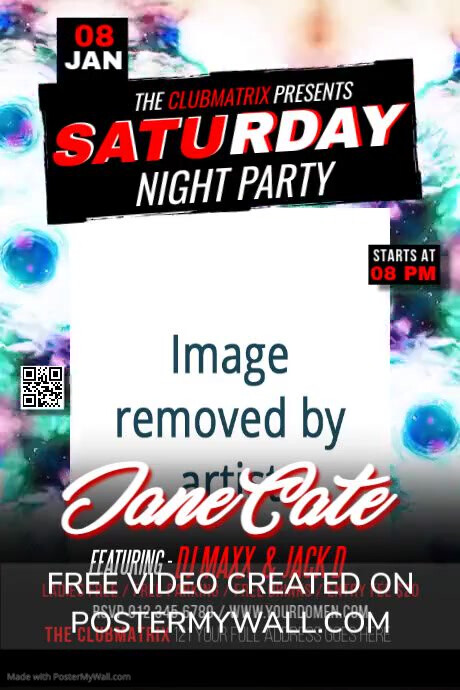 SATURDAY CLUB PARTY NIGHT Template | PosterMyWall