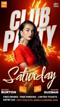 Saturday Night Party Template | PosterMyWall
