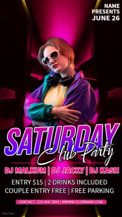 Copy of Saturday Club Video | PosterMyWall