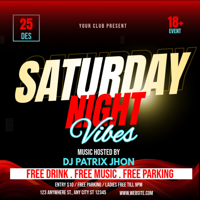 saturday Template | PosterMyWall