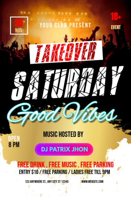 saturday Template | PosterMyWall