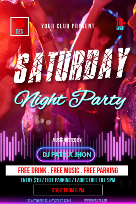 Copy of saturday | PosterMyWall