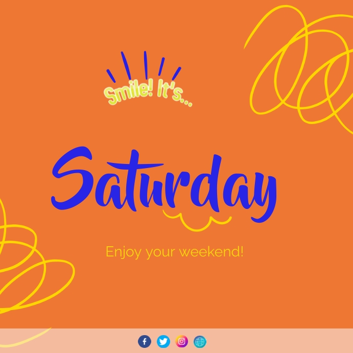 Plantilla de Saturday | PosterMyWall