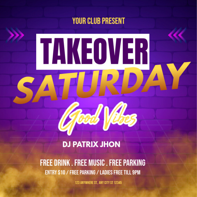 Copy of saturday | PosterMyWall