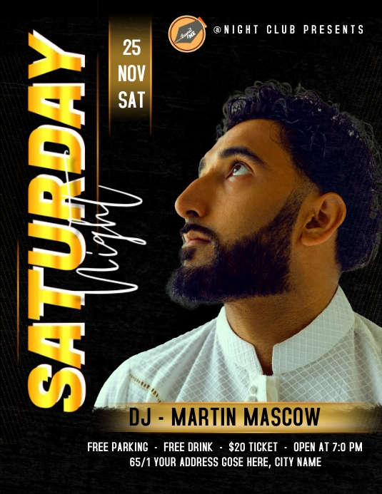 Plantilla de Saturday DJ Event | PosterMyWall