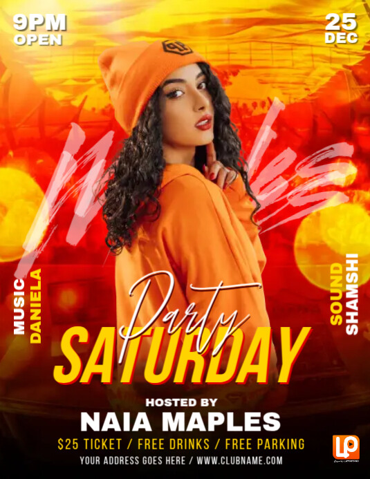 Copia de Saturday Dj Party Flyer | PosterMyWall