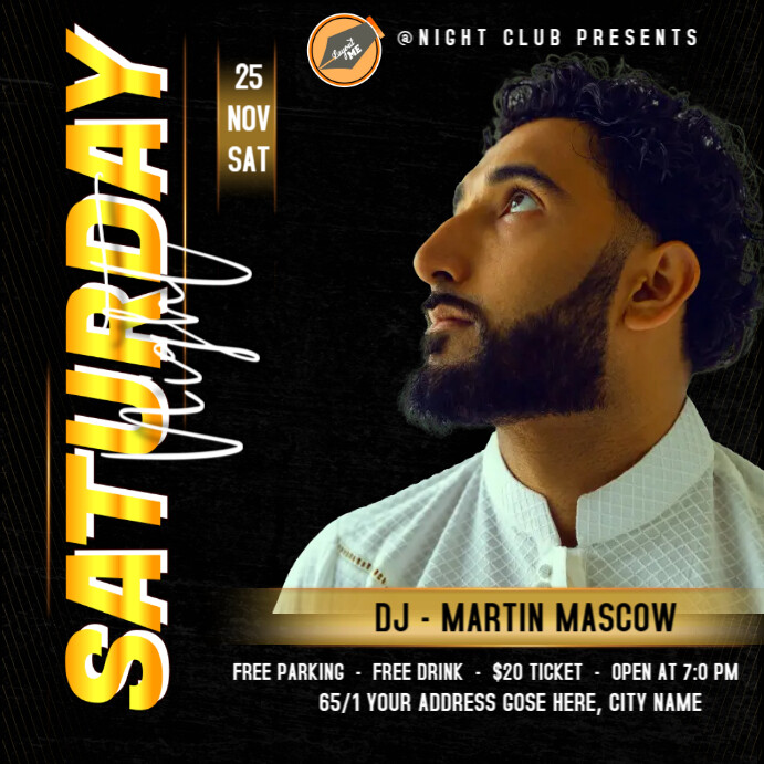 Saturday Event Template | PosterMyWall