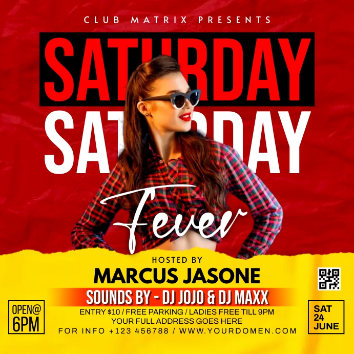 Saturday Fever Template | PosterMyWall