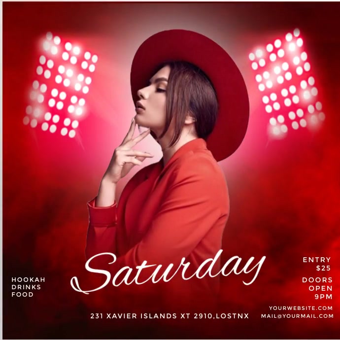 Saturday flyer social media post Templat | PosterMyWall