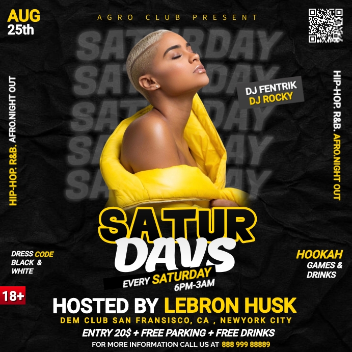 Copy of Saturday groove party flyer | PosterMyWall