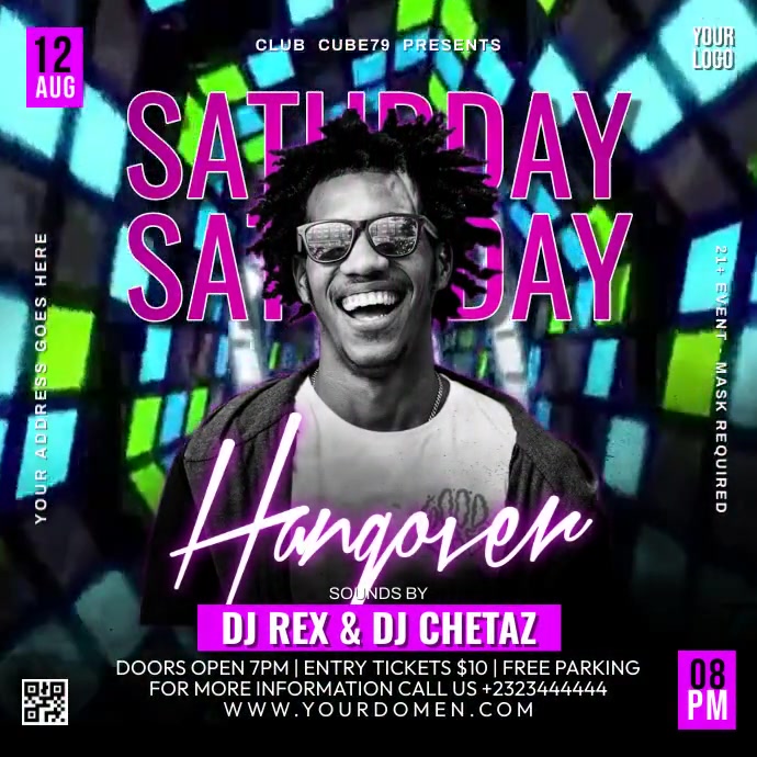 Saturday Hangover Template | PosterMyWall