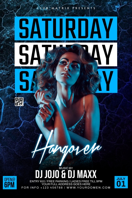 Saturday Hangover Template | PosterMyWall