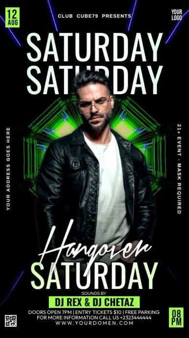 Saturday Hangover Template | PosterMyWall