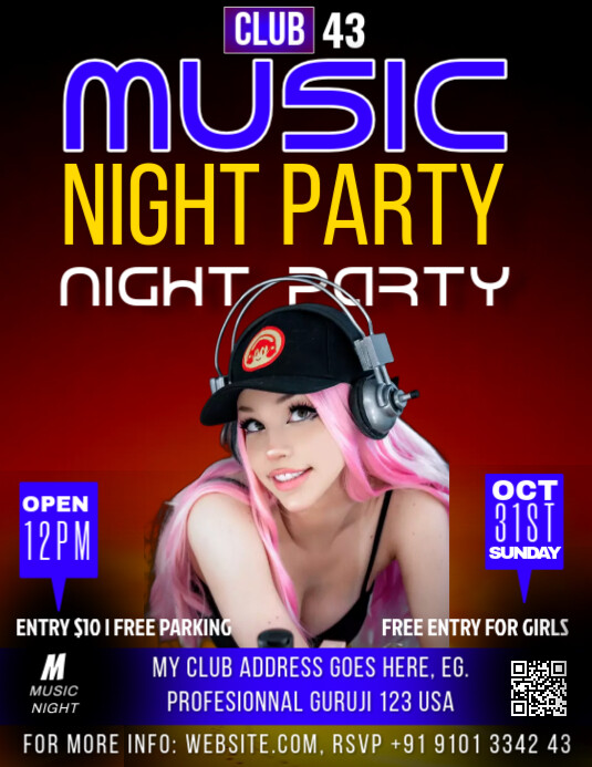 saturday ladies night Template | PosterMyWall