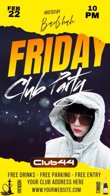Plantilla de saturday ladies night | PosterMyWall