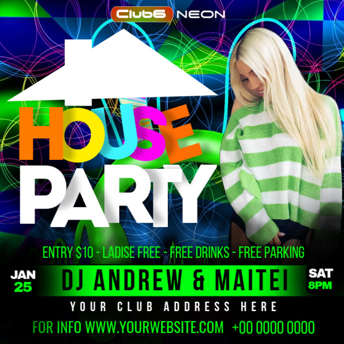 Copy of saturday ladies night | PosterMyWall