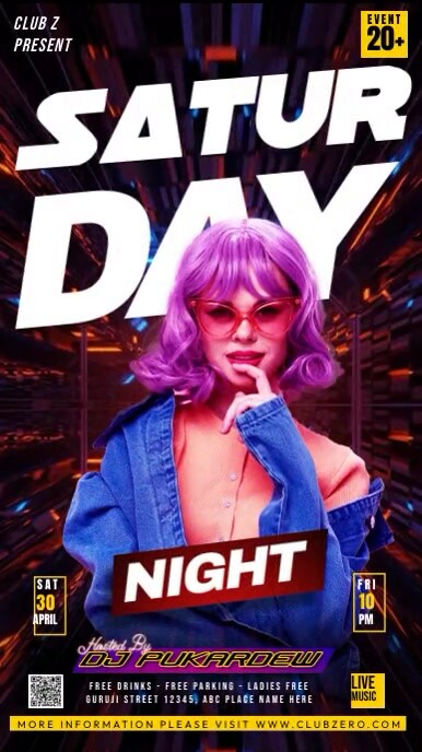 saturday ladies night party Template | PosterMyWall