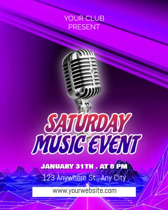 Saturday music event Template | PosterMyWall