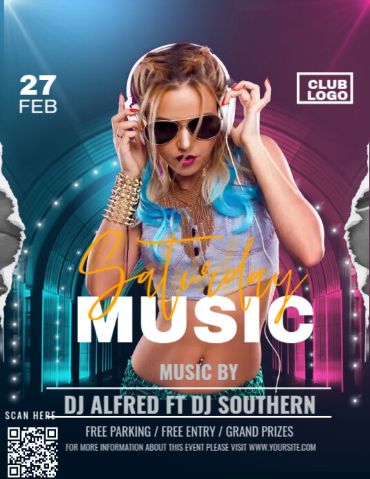 Saturday Music Flyers Template | PosterMyWall