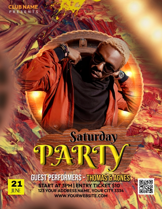 Plantilla de Saturday Music Party | PosterMyWall