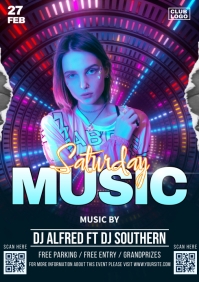 Saturday Party Poster Template | PosterMyWall