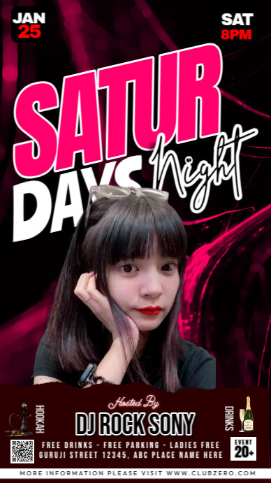 Saturday Musical night party poster Template | PosterMyWall