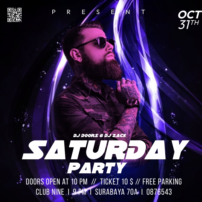 Plantilla de Saturday Night Ads | PosterMyWall