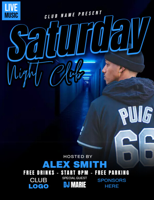Copy of Saturday Night Club | PosterMyWall