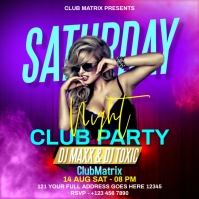 SATURDAY NIGHT CLUB PARTY Template | PosterMyWall