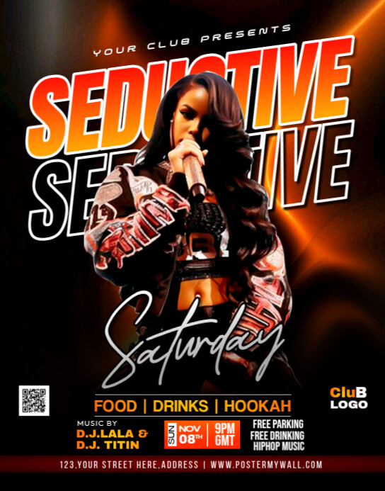 Saturday Night Club Party Template | PosterMyWall
