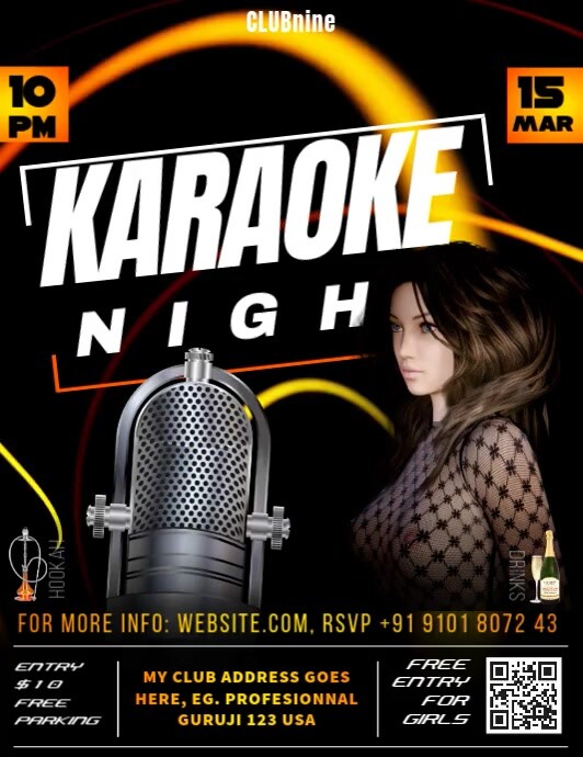 saturday night club party flyer template | PosterMyWall