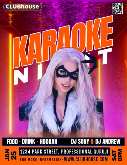 saturday night club party flyer template | PosterMyWall