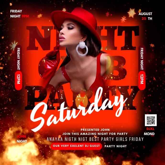 Copy Of Saturday Night Club Party Template PosterMyWall copy-of-saturday-night-club-party-template-postermywall