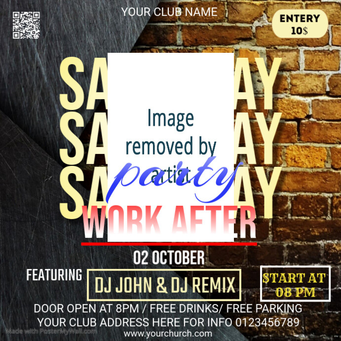 SATURDAY NIGHT Template | PosterMyWall