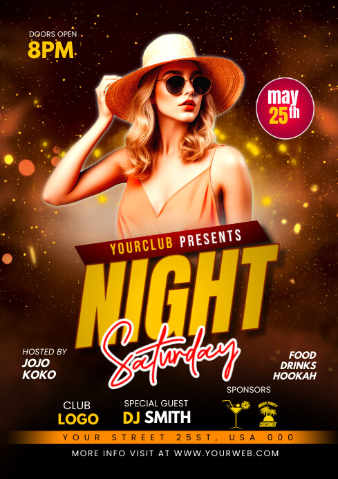 Saturday night Template | PosterMyWall