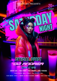 saturday night Template | PosterMyWall