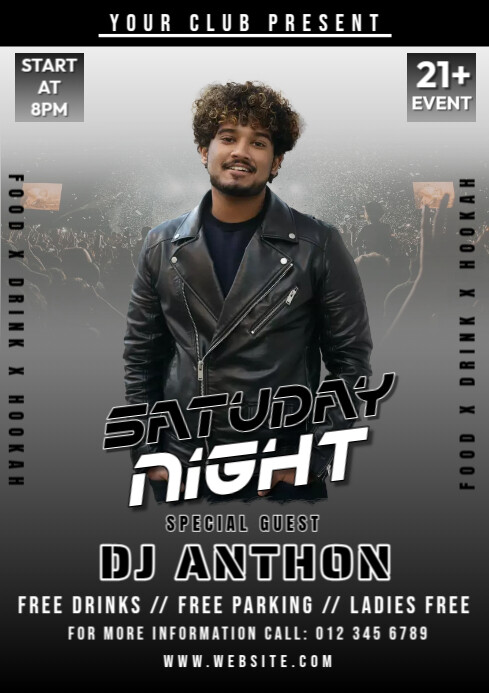 Saturday Night Event Template | PosterMyWall