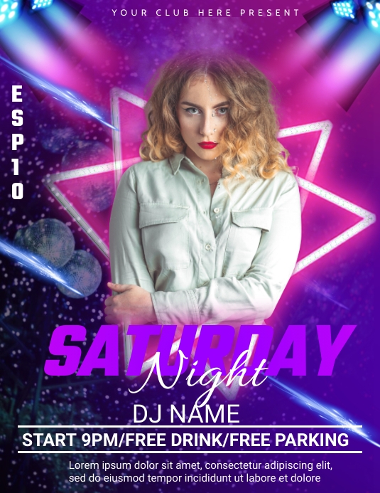 Saturday Night Flyer Template | PosterMyWall