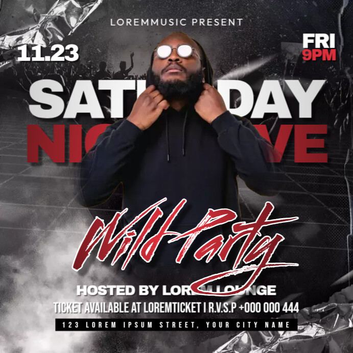 Saturday Night Live Party Template | PosterMyWall