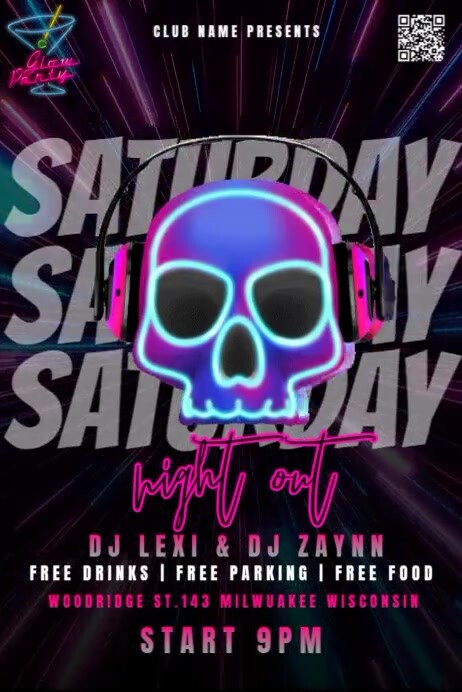 Plantilla de Saturday Night Out | PosterMyWall