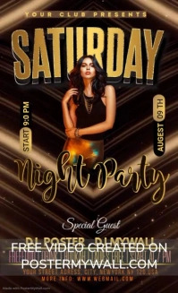 SATURDAY NIGHT PARTY Template | PosterMyWall