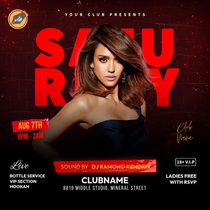 Copy of Saturday Night Party Ads | PosterMyWall