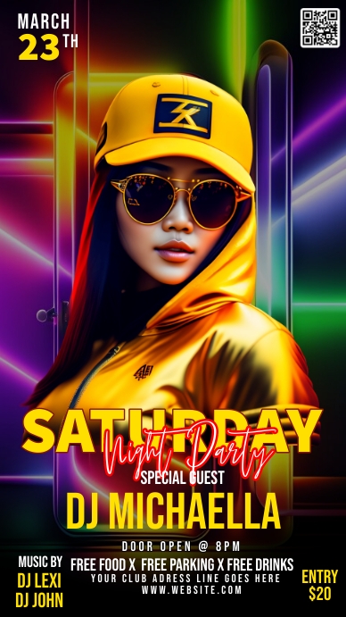Saturday Night Party Ads Template | PosterMyWall