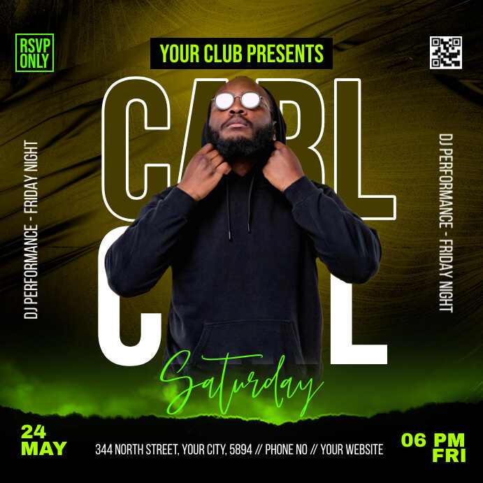 Saturday Night Party Ads Template | PosterMyWall