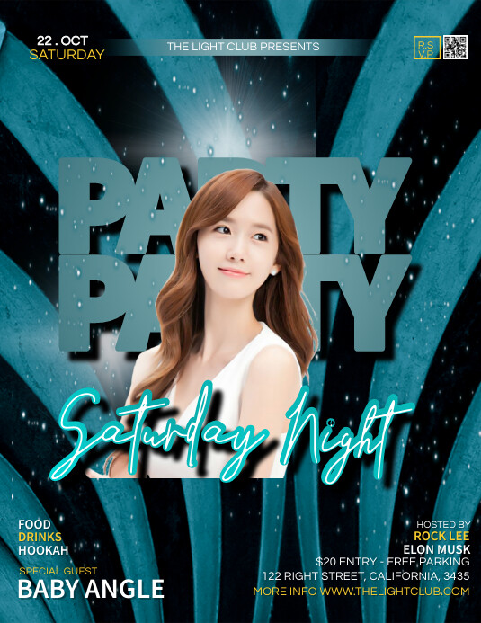 Copy of Saturday Night Party Ads | PosterMyWall
